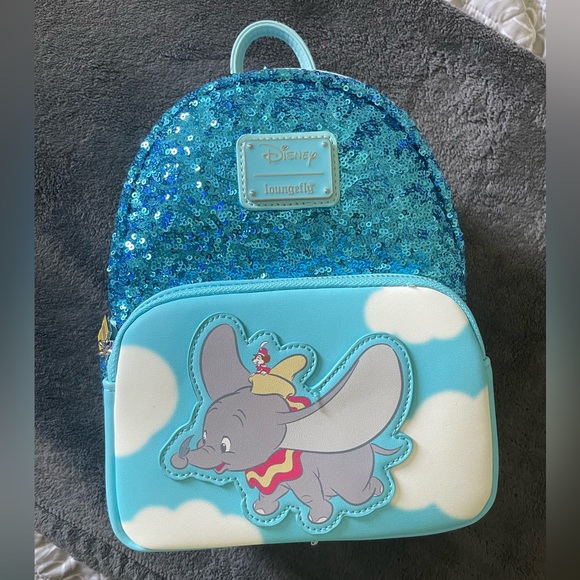 Loungefly | Bags | Loungefly Dumbo Sequin Mini Backpack | Poshmark